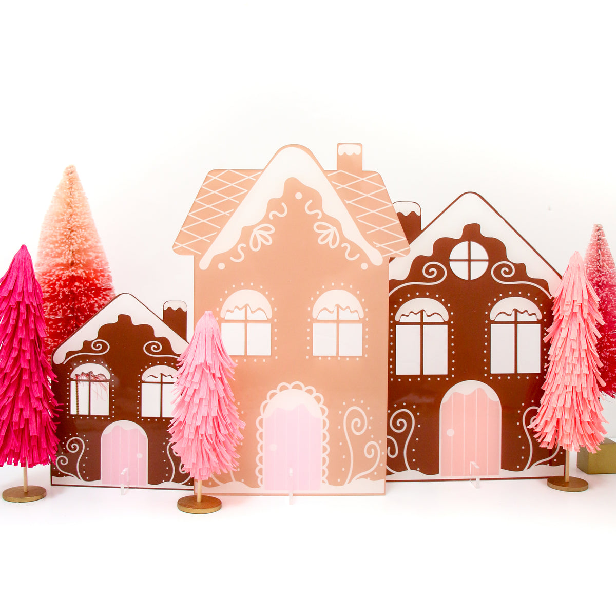 Acrylic Gingerbread Houses - Set of 3 – Kailo Chic