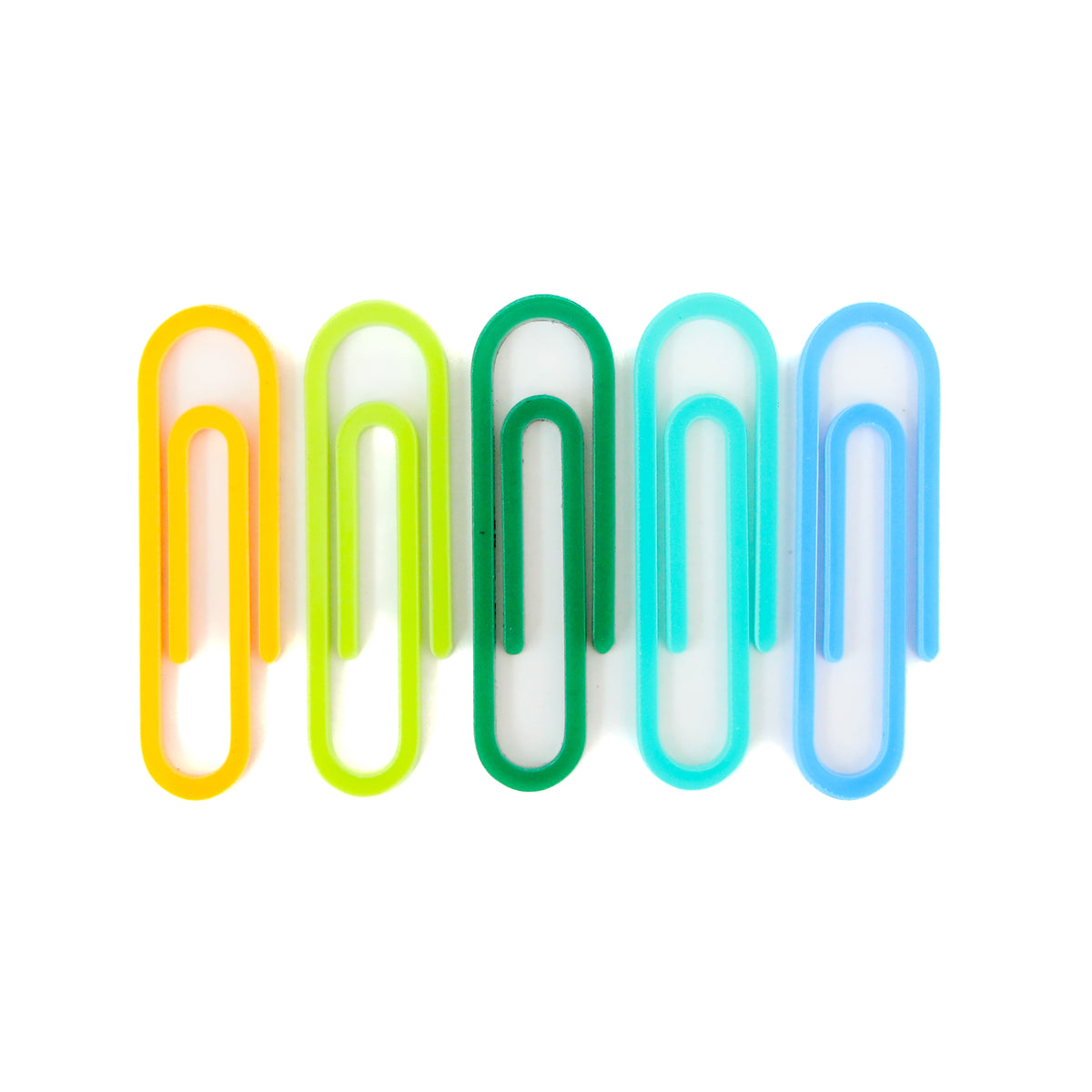 Acrylic Paper Clips - cool tones – Kailo Chic