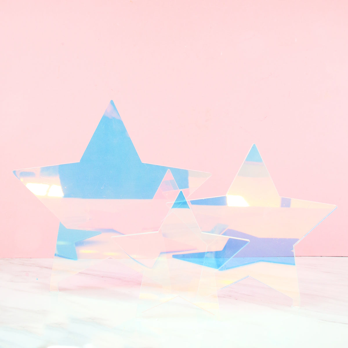 Iridescent Acrylic Star Decorations – Kailo Chic