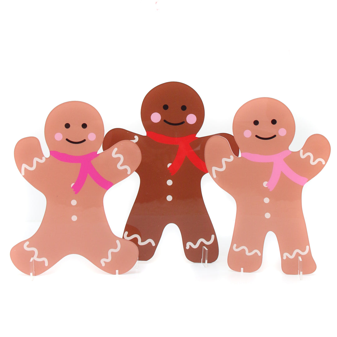 Acrylic Gingerbread Men - set of 3 – Kailo Chic