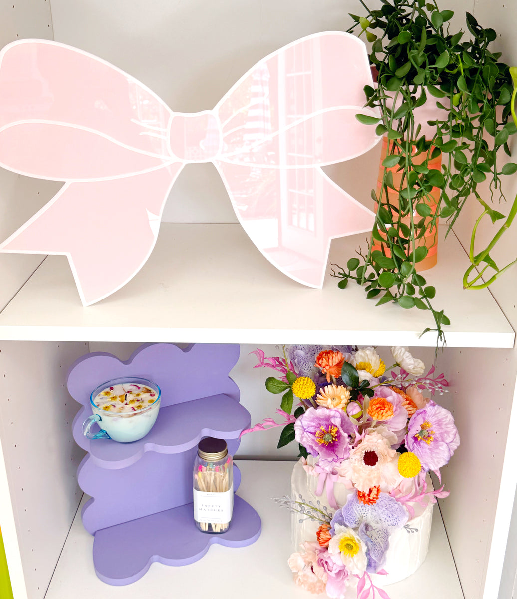 Pink Bow Acrylic Tray – Kailo Chic