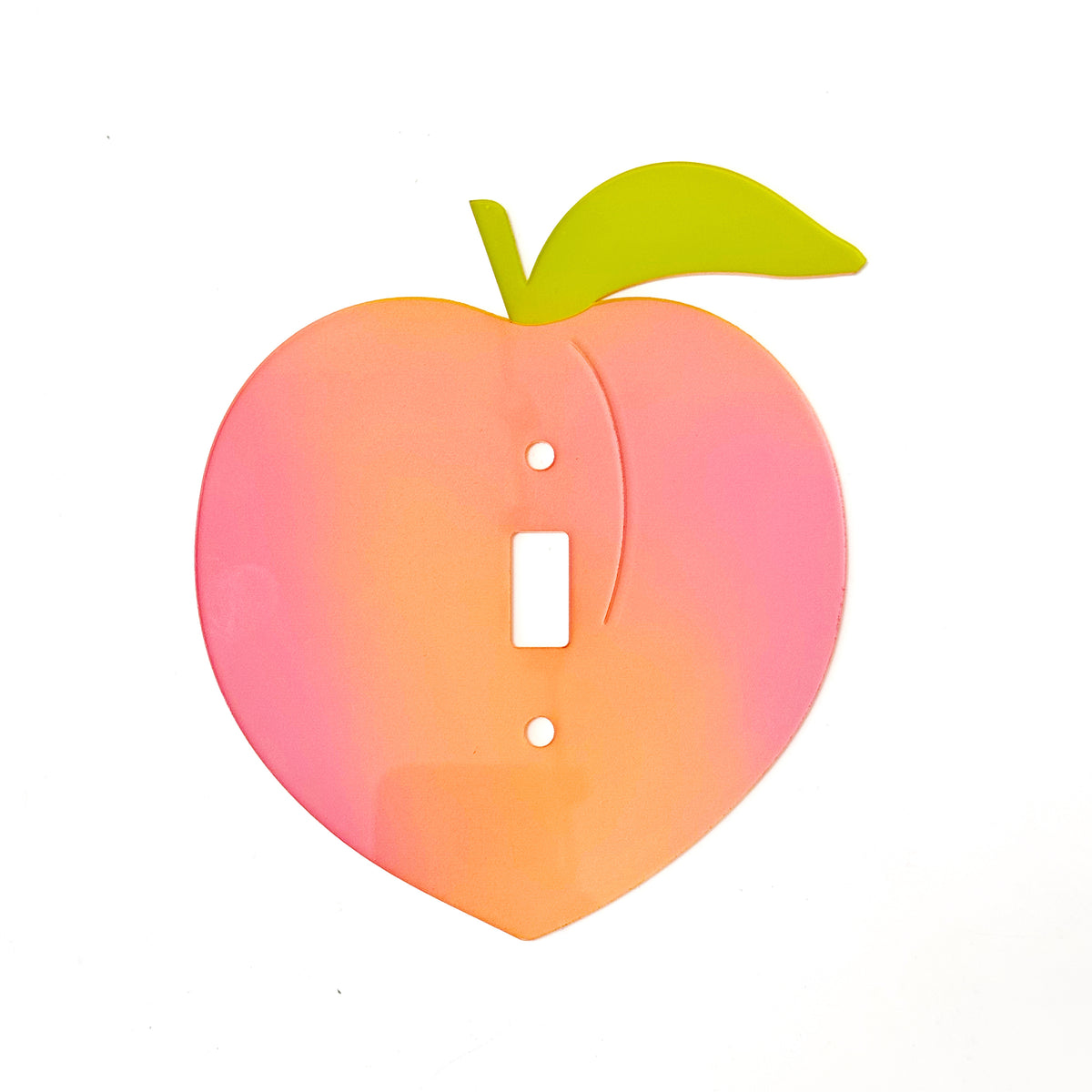 Peach acrylic light switch plate – Kailo Chic