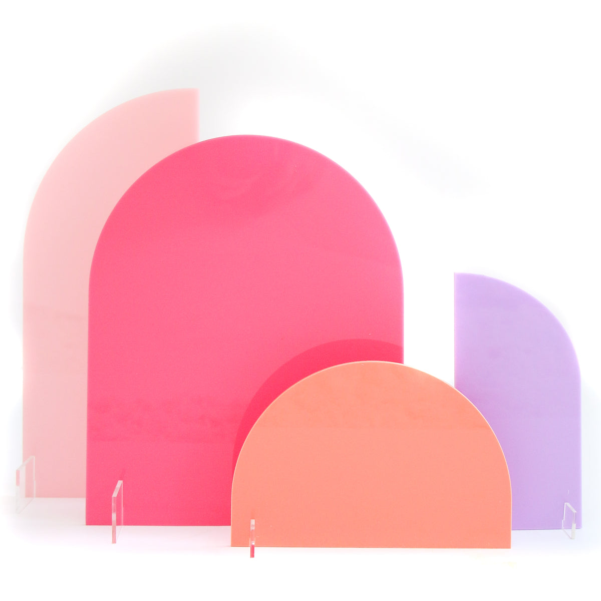 Pink and Coral Acrylic Party Decor Stands – Kailo Chic