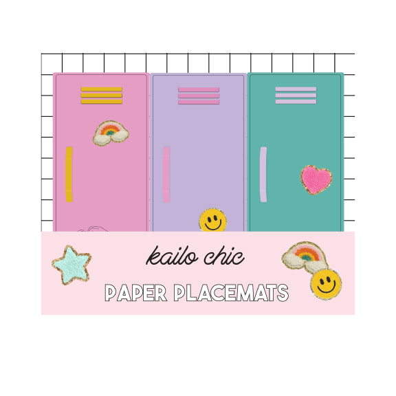 Cute Locker Paper Placemats – Kailo Chic