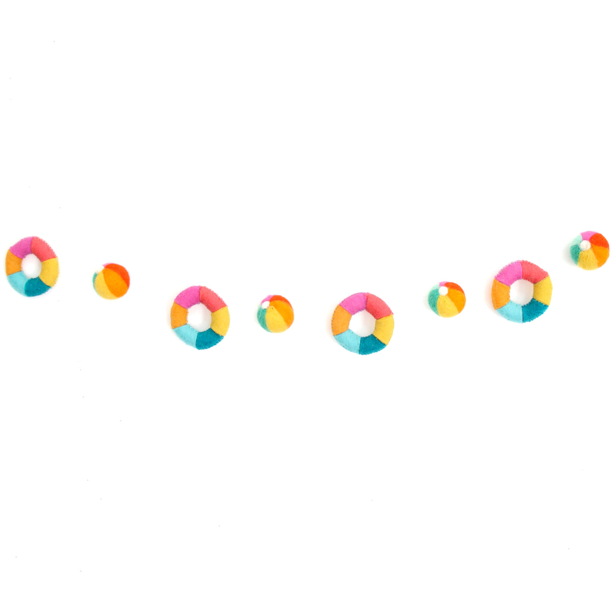 Pool Float and Beach Ball felt garland – Kailo Chic